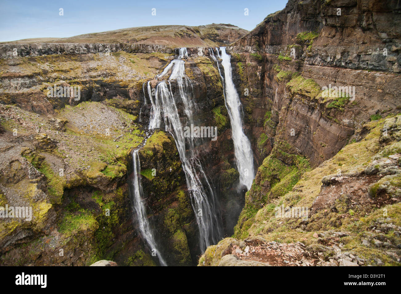 Beautiful Glymur waterfall, west Iceland Stock Photo - Alamy