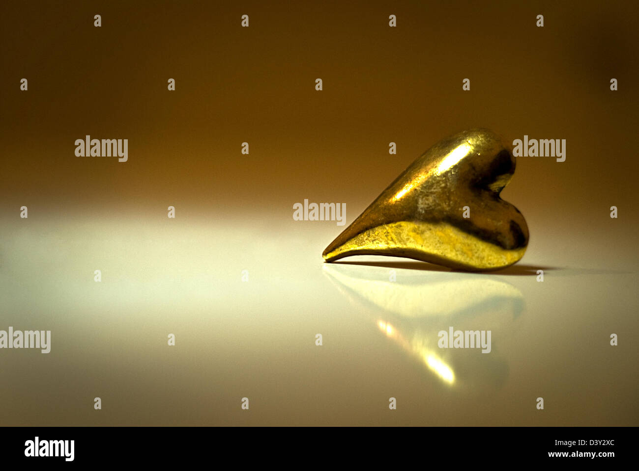 Heart of Gold Stock Photo - Alamy