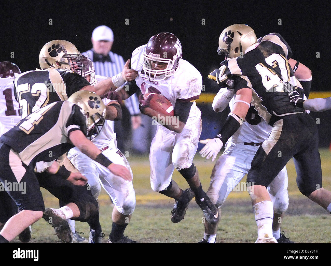 High School football action in Madison CT USA Stock Photo - Alamy