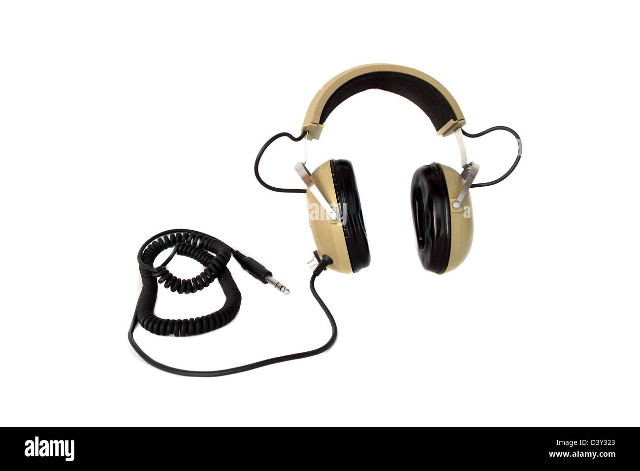Old style hi fi headphones Stock Photo - Alamy