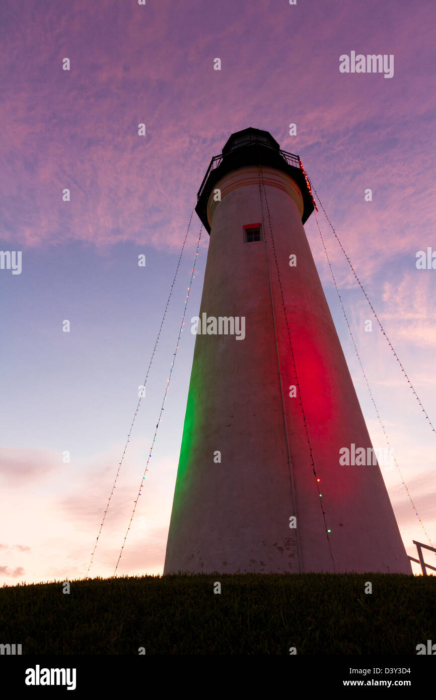 Port Isabel Lighthouse near South Parde Island, TX Stock Photo - Alamy