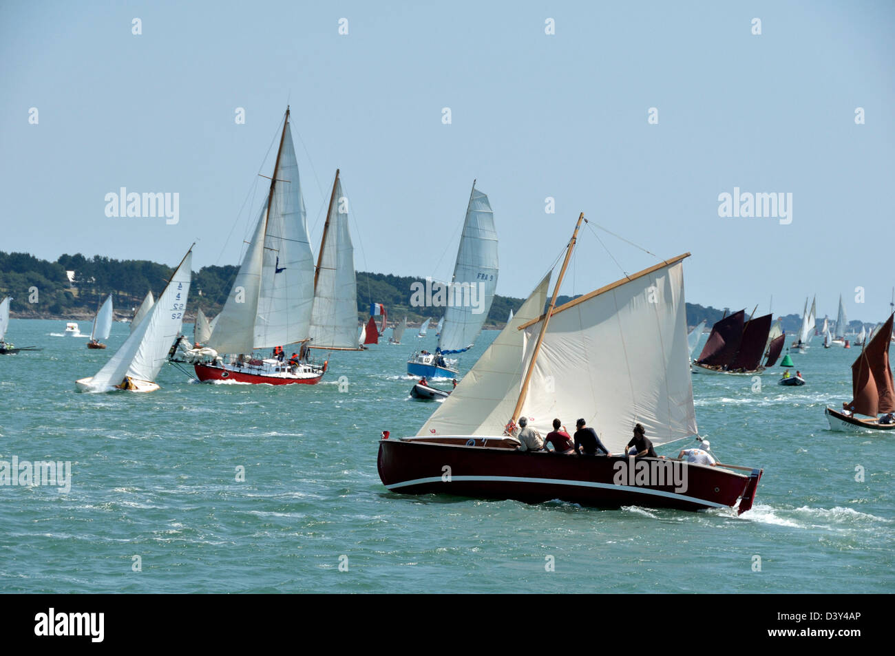 Classic yacht Joshua, and Flotilla of sail and oar boats (Week of the ...