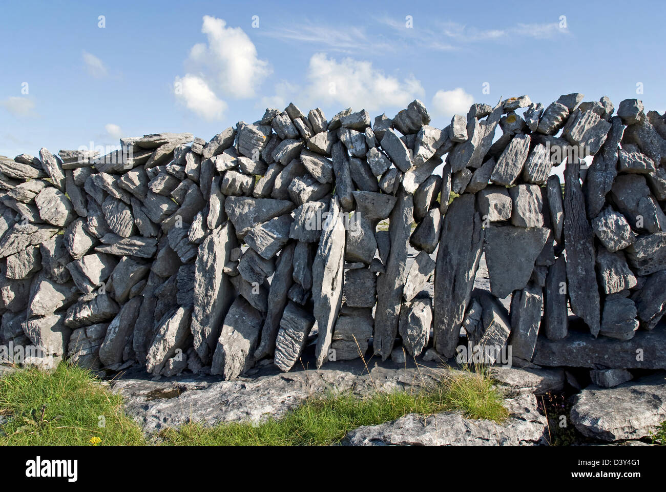 The Burren, Limestone Pavements, Dry Stone Walls, Co Clare Ireland ...