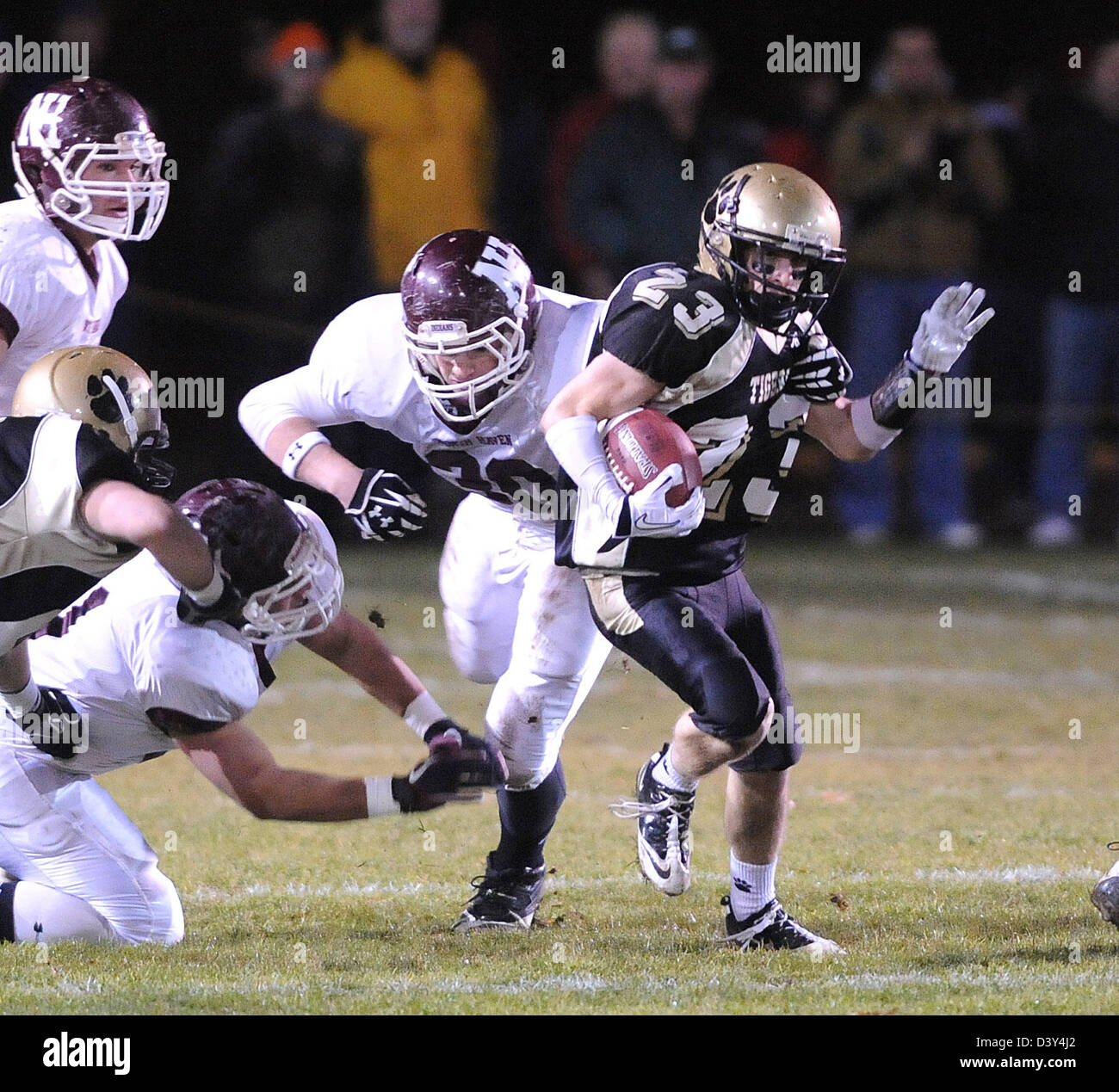 High School football action in Madison CT USA Stock Photo - Alamy