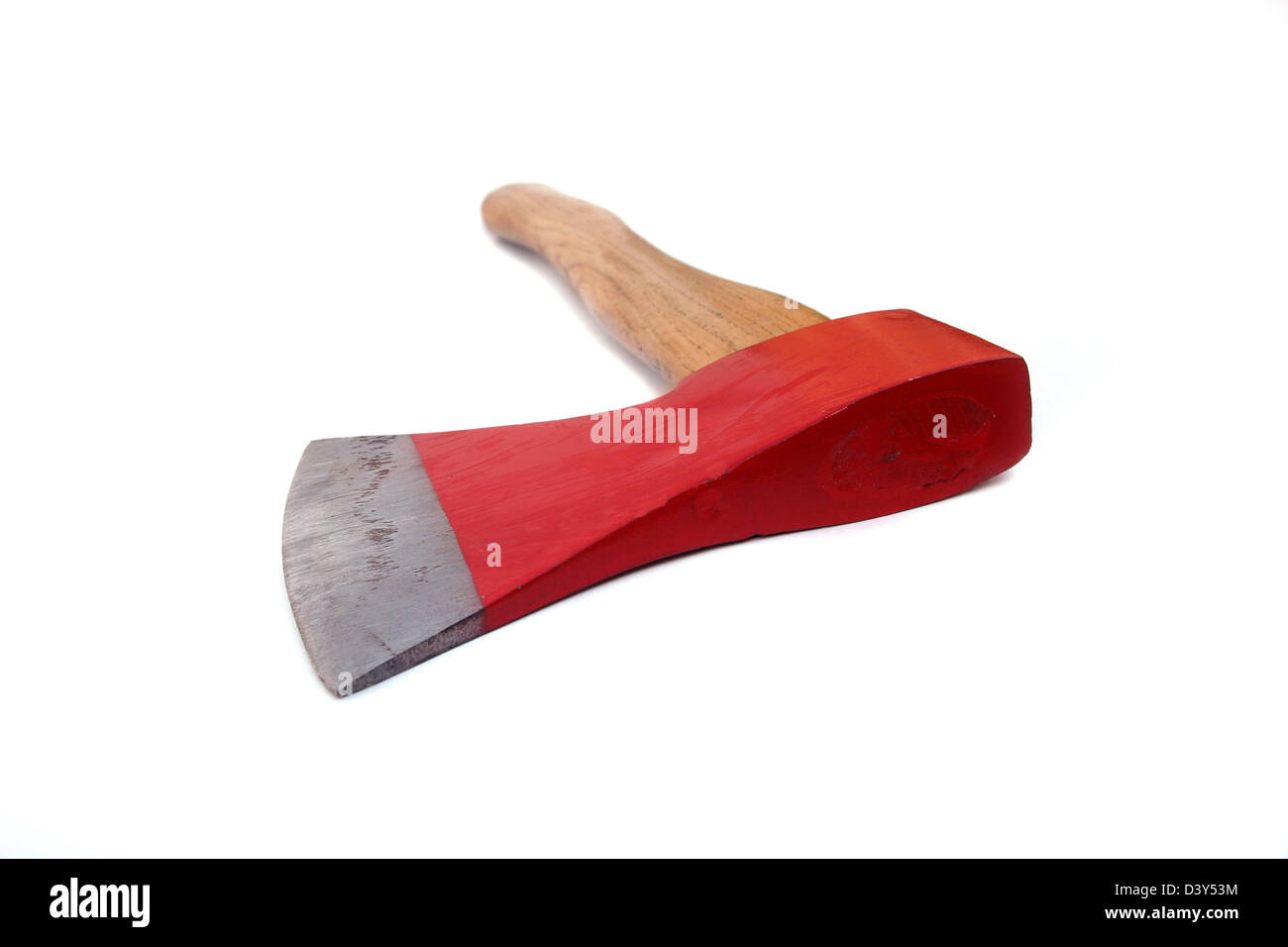 Red axe isolated on white Stock Photo - Alamy
