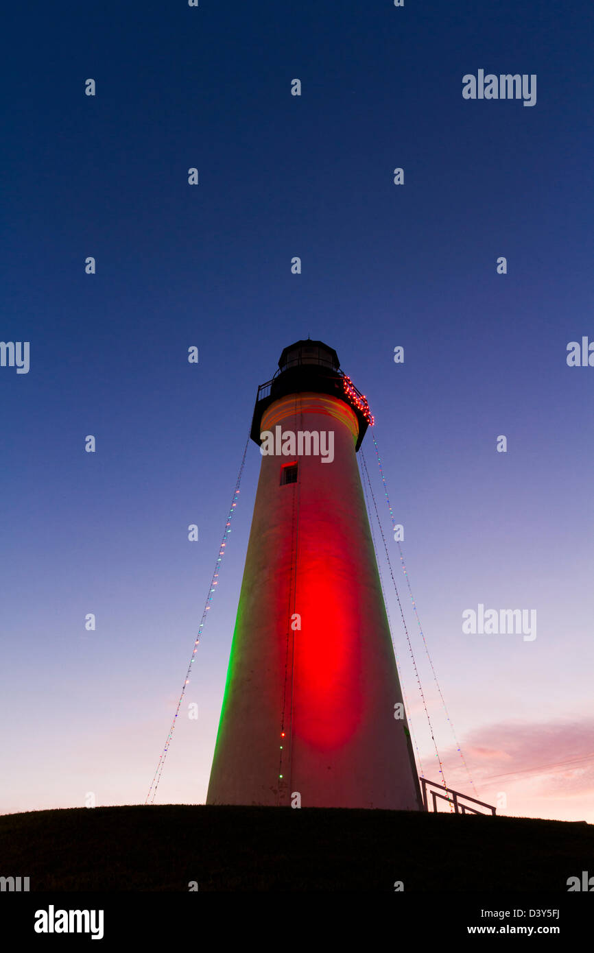Port Isabel Lighthouse near South Parde Island, TX Stock Photo - Alamy