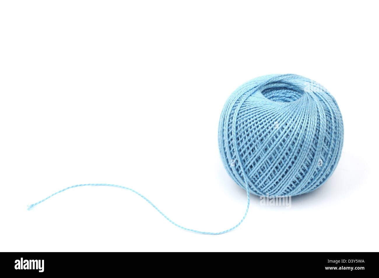 blue thread isolated on white Stock Photo - Alamy