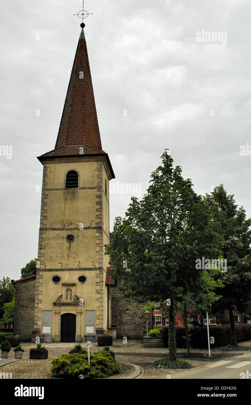 Saeul Romanesque Church Stock Photo - Alamy
