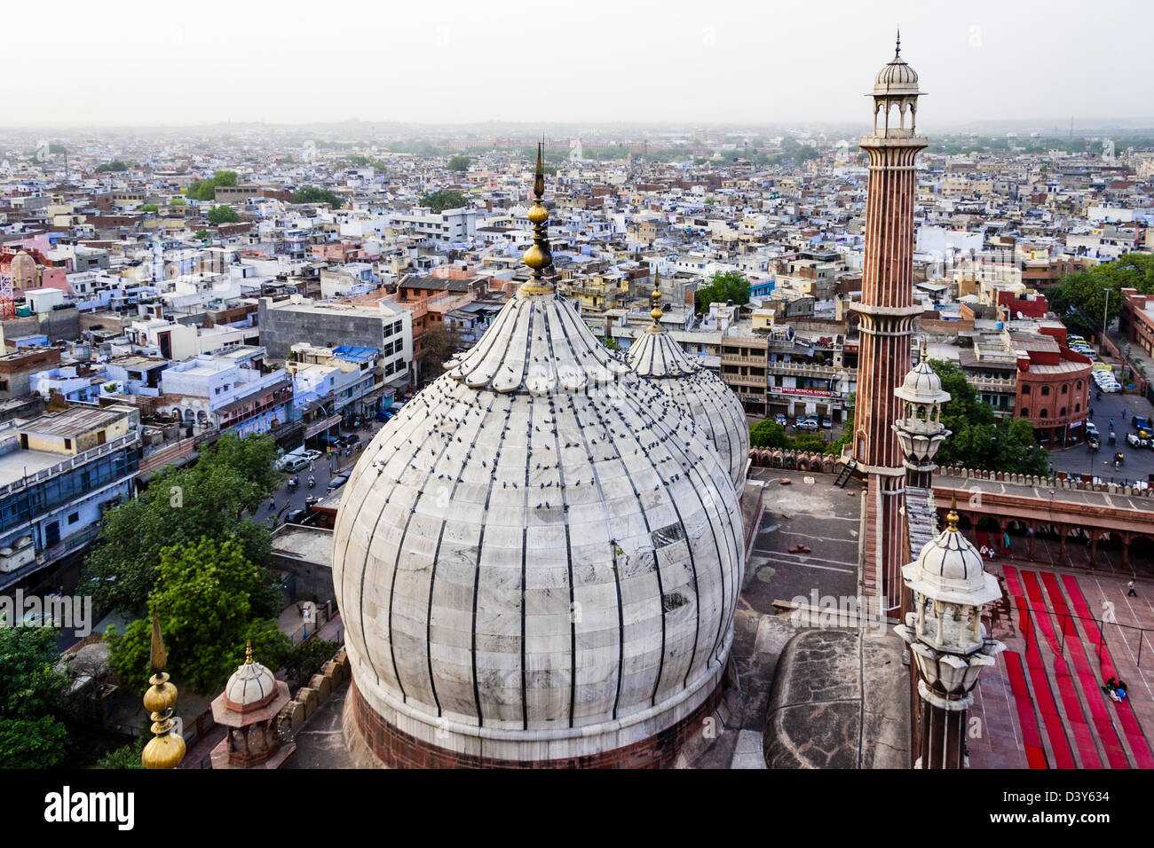 Aerial view of jama masjid hi-res stock photography and images - Alamy