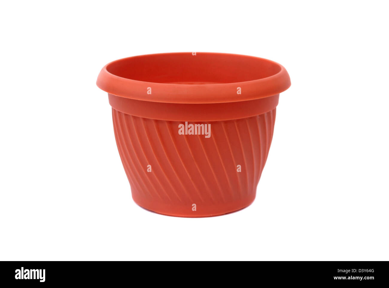 Brown empty pot isolated on white Stock Photo - Alamy