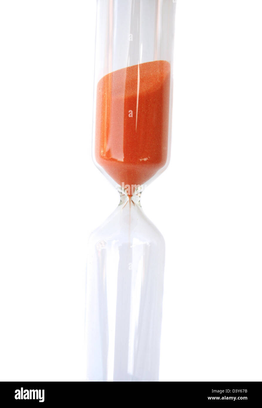 hour glass isolated on white Stock Photo - Alamy