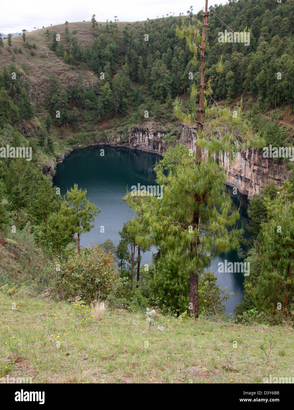 Lake Tritriva, Madagascar, Africa. A Lake in an Extinct Volcano Stock ...