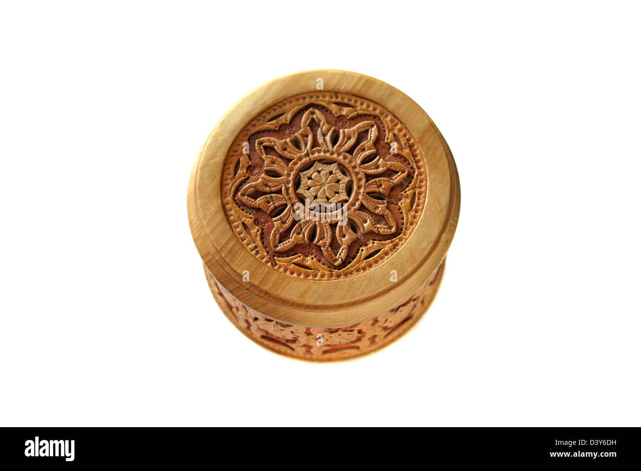 Old style box isolated on white Stock Photo - Alamy