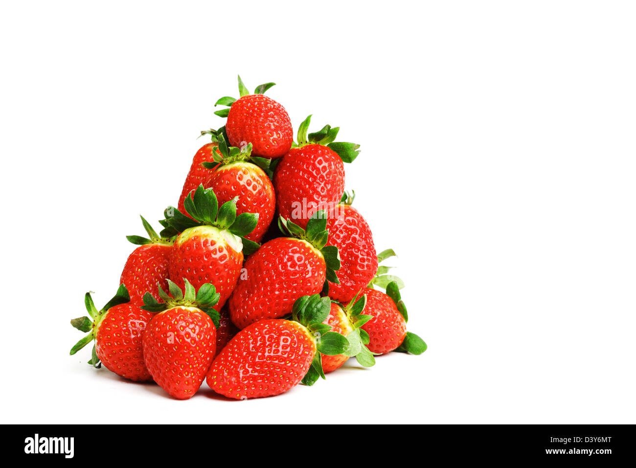 Strawberry on white Stock Photo - Alamy