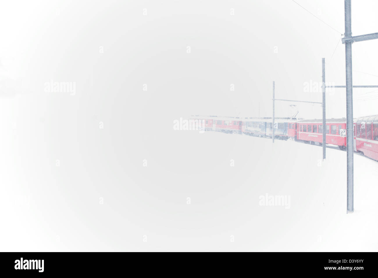 Bernina Express, the red train, Switzerland Stock Photo - Alamy