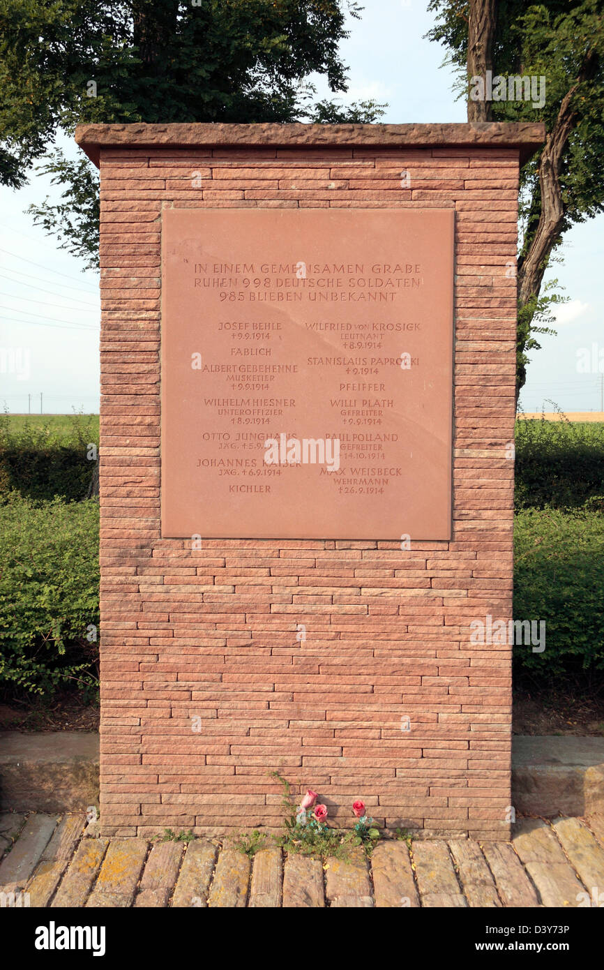 in the German Cemetery, Chambry, Seine-et-Marne, France Stock Photo - Alamy