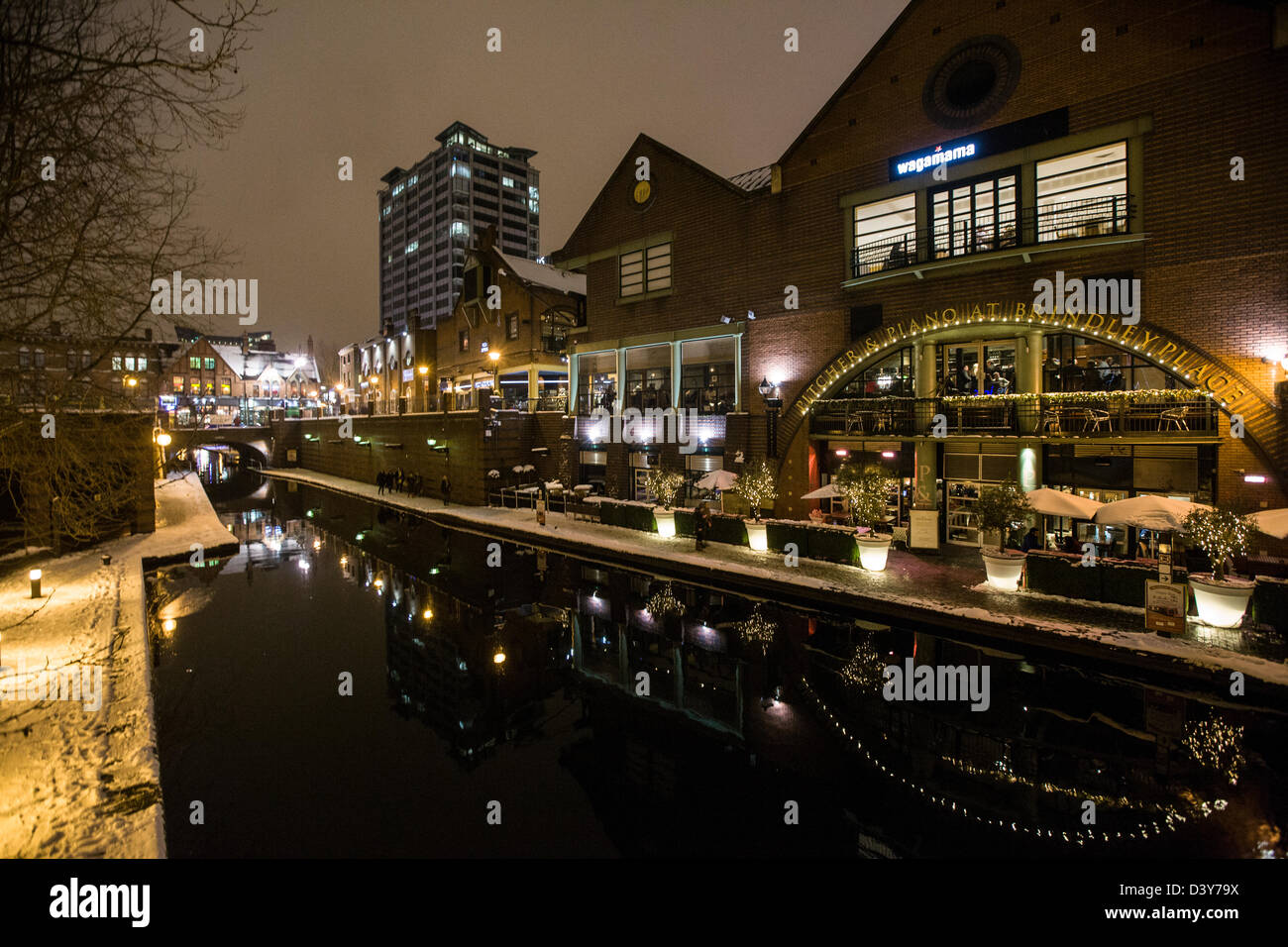 The Brindley Place area of Birmingham City Centre, part of the canal ...