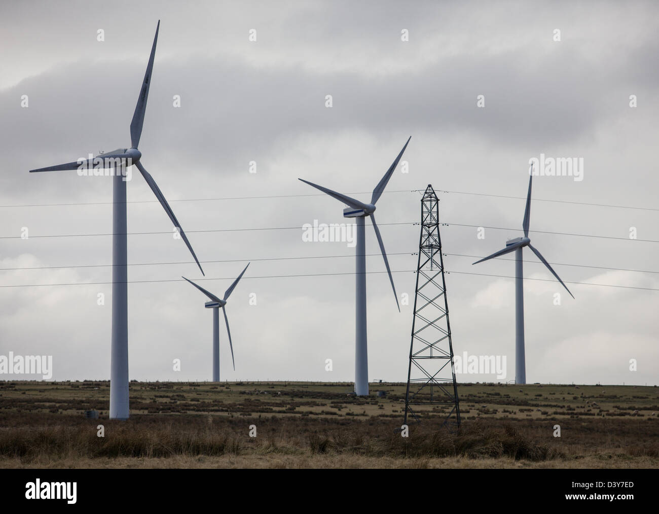 Turbines on dun law wind hi-res stock photography and images - Alamy