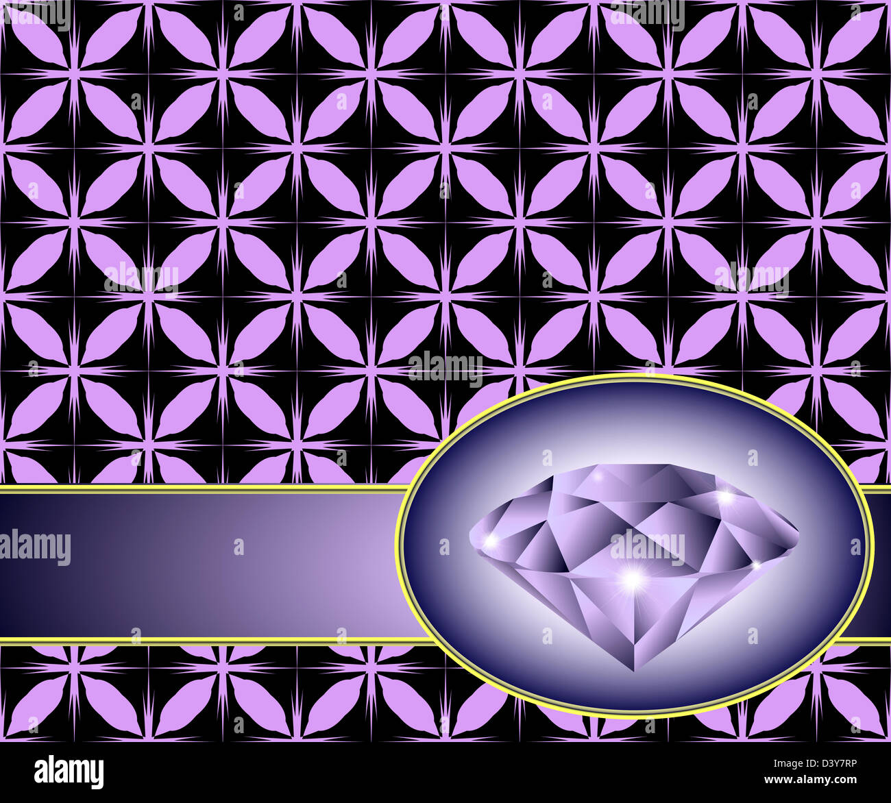 Seamless background with purple diamond Stock Photo - Alamy