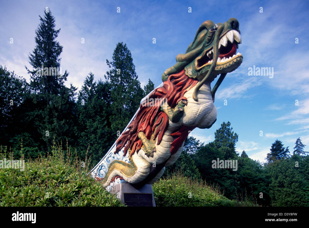 SS Empress of Japan Ship Figurehead (Replica) along Stanley Park ...
