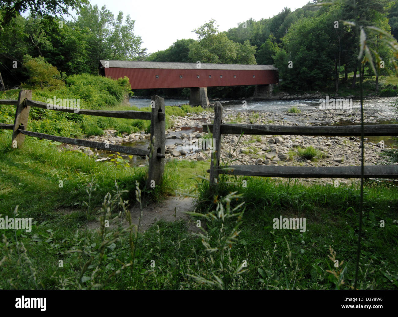 West Cornwall covered bridge 1841 Litchfield County Connecticut Stock ...