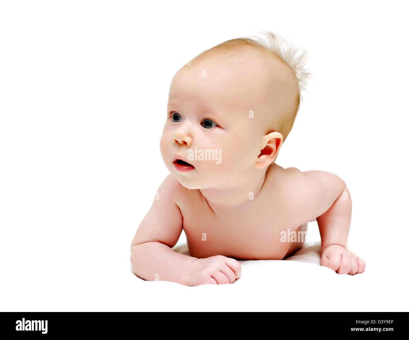 bright picture of crawling baby isolated Stock Photo - Alamy