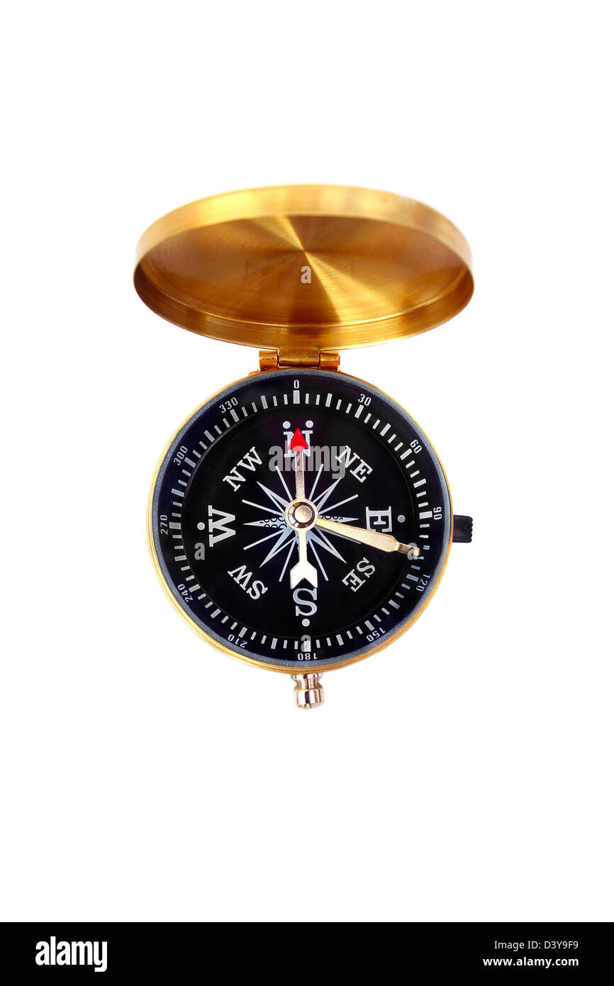 Gold Compass Pointing North High Resolution Stock Photography and ...