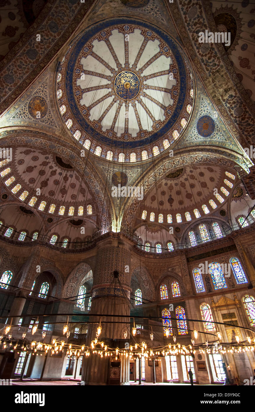 inside the Blue Mosque in Istanbul, Turkey Stock Photo - Alamy