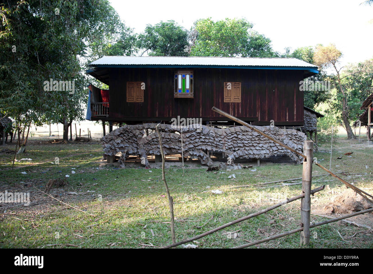 Typical house in Burma (Myanmar Stock Photo - Alamy