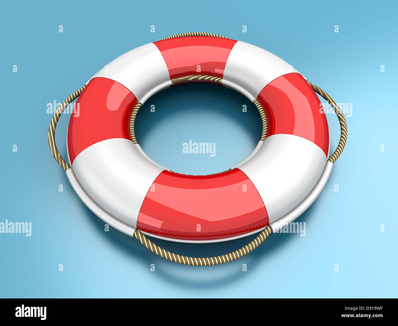 A life belt. 3d rendered Illustration Stock Photo - Alamy