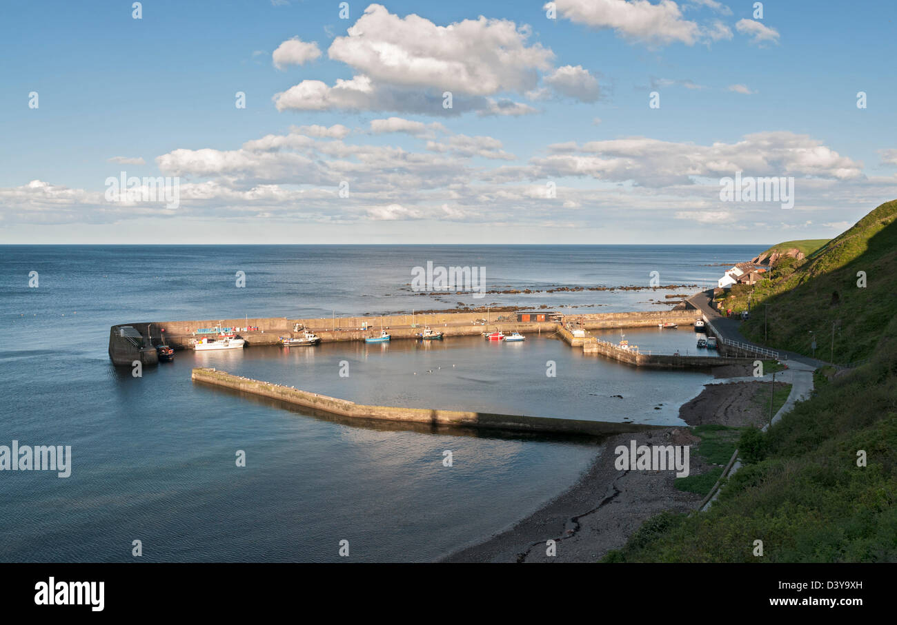 Burnmouth harbour scottish borders scotland hi-res stock photography ...