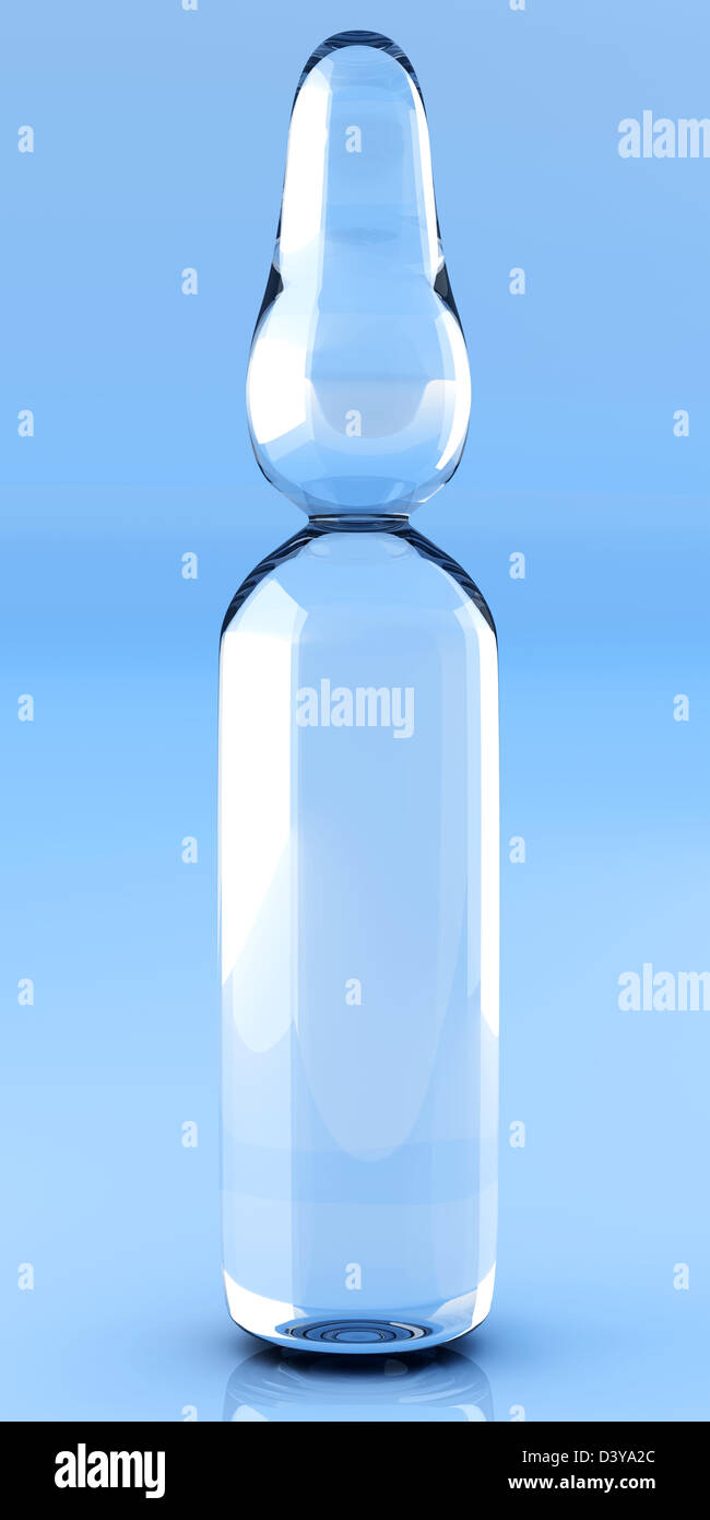 A medical Ampule. 3D rendered illustration Stock Photo - Alamy
