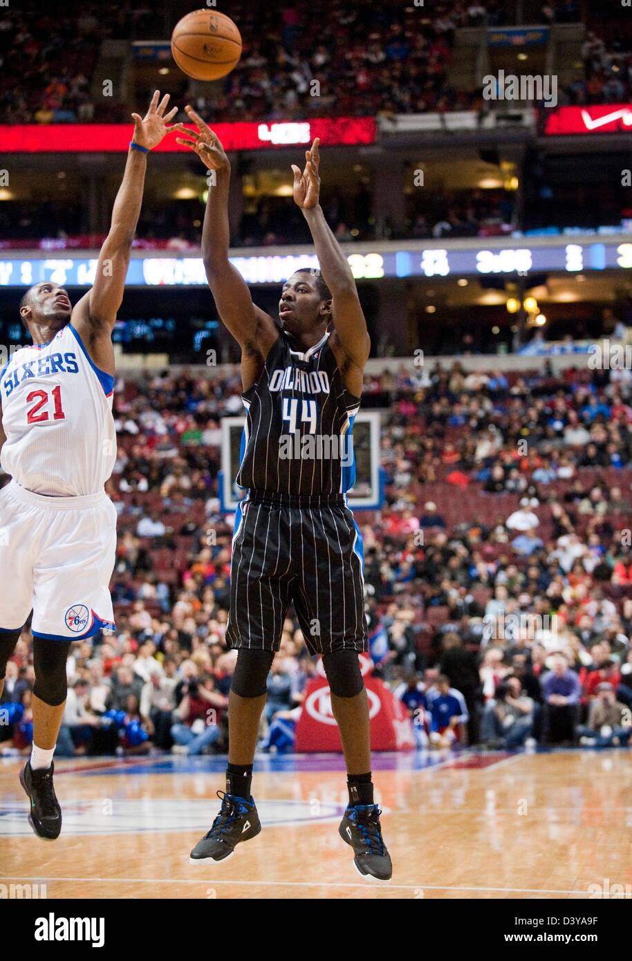 Philadelphia, Pennsylvania, USA. 26th February 2013. Magic's forward ...