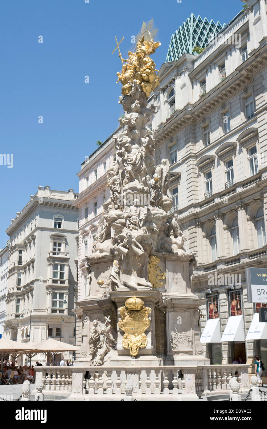Plague column, Vienna Stock Photo - Alamy