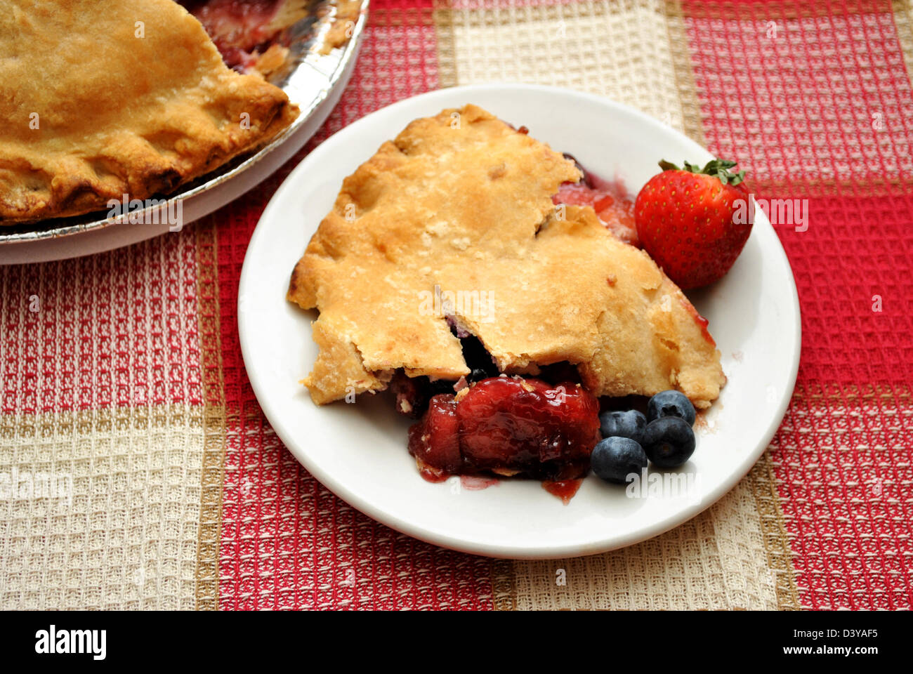 Fresh Berry Pie Stock Photo - Alamy