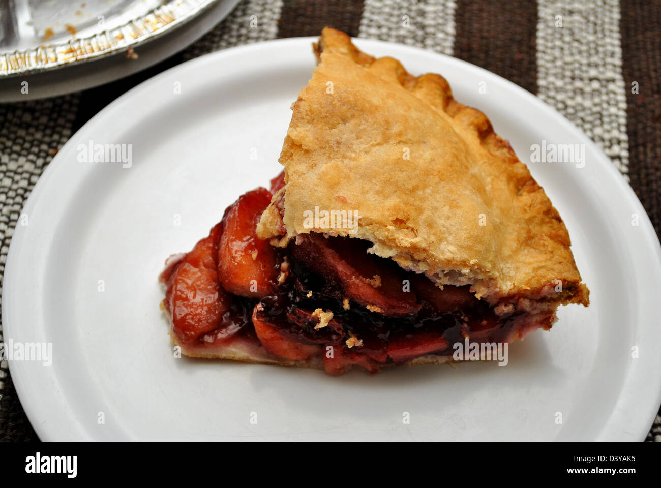 Plain Fruit Pie Stock Photo - Alamy