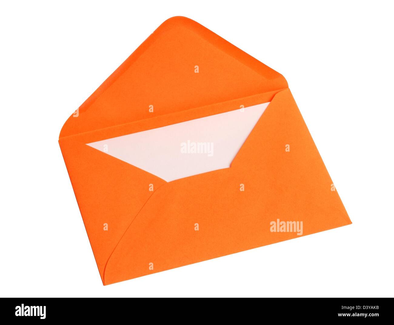Orange envelope Cut Out Stock Images & Pictures - Alamy
