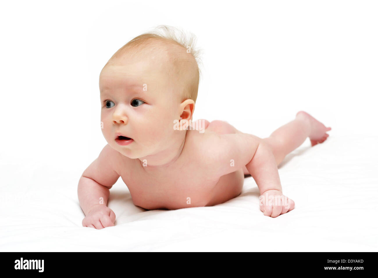 Bright picture of crawling baby Stock Photo - Alamy