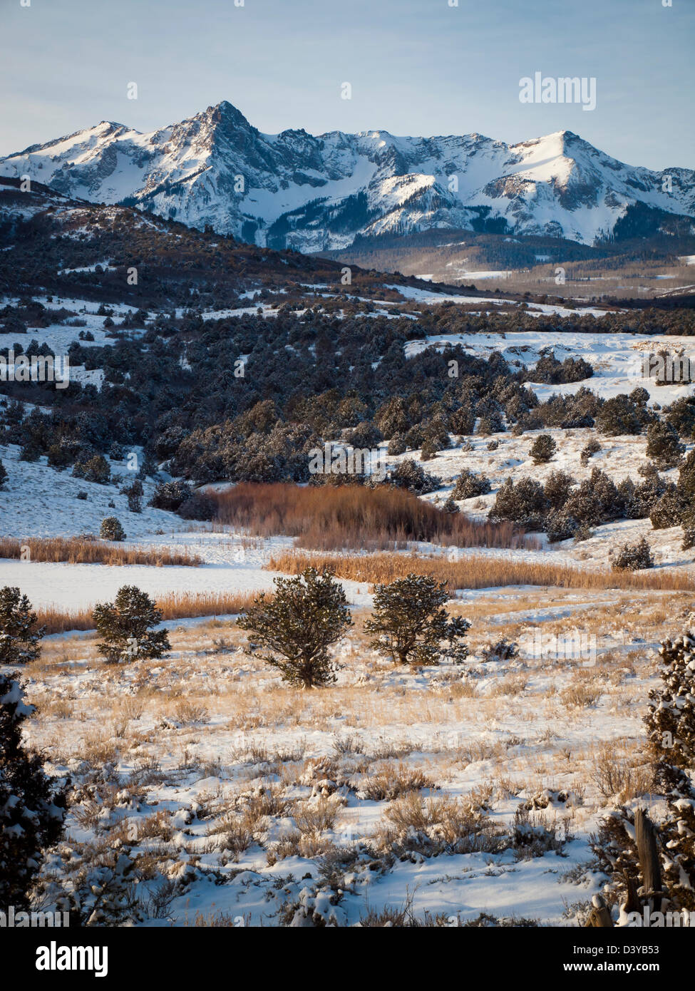 Spectacular Dallas Divide on a winter morning Stock Photo - Alamy
