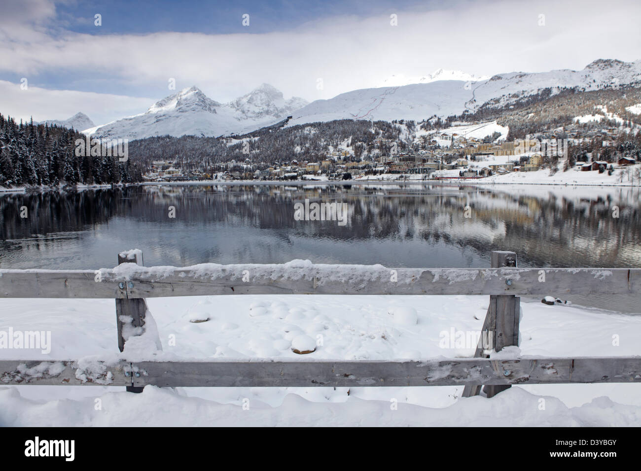 Lake of Saint Moritz, Graubunden Canton, Switzerland Stock Photo - Alamy