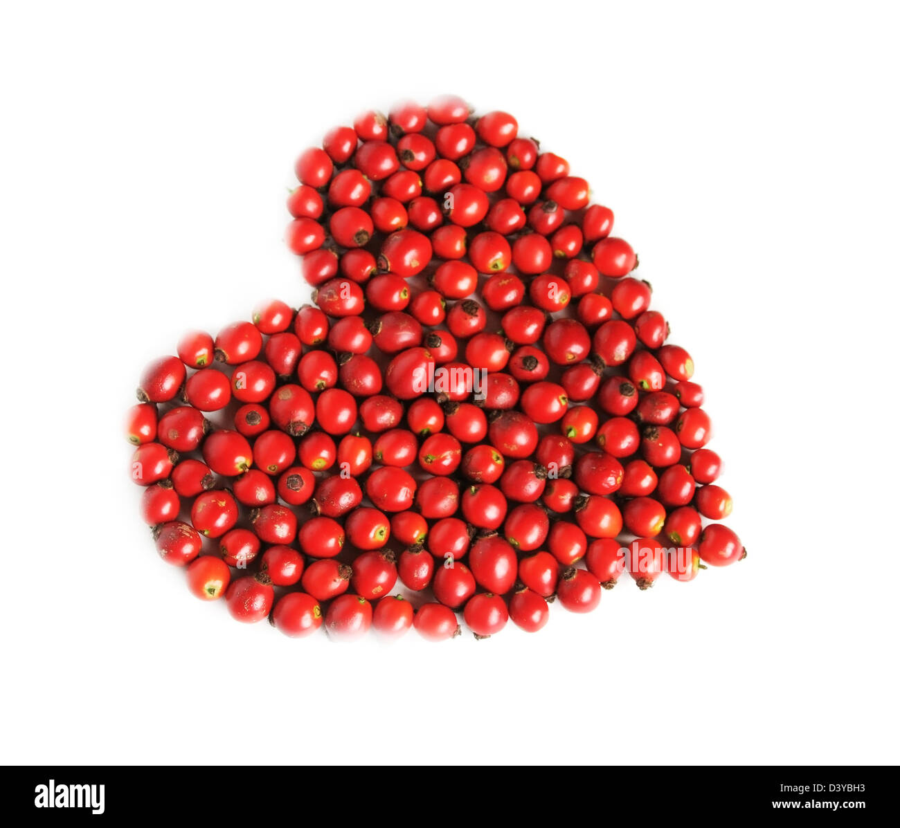 Berry heart isolated on white Stock Photo - Alamy
