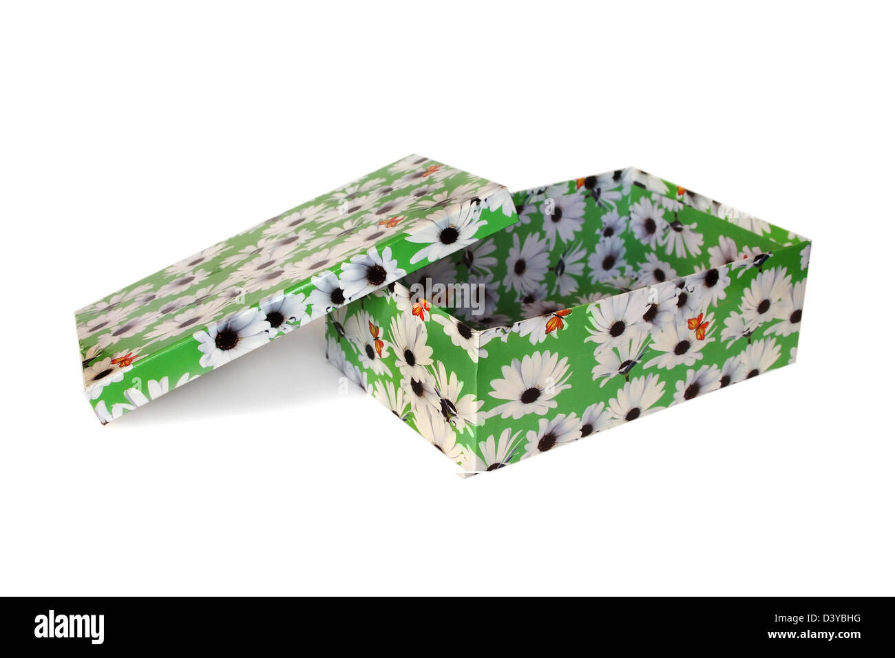 Nice green box isolated on white Stock Photo - Alamy