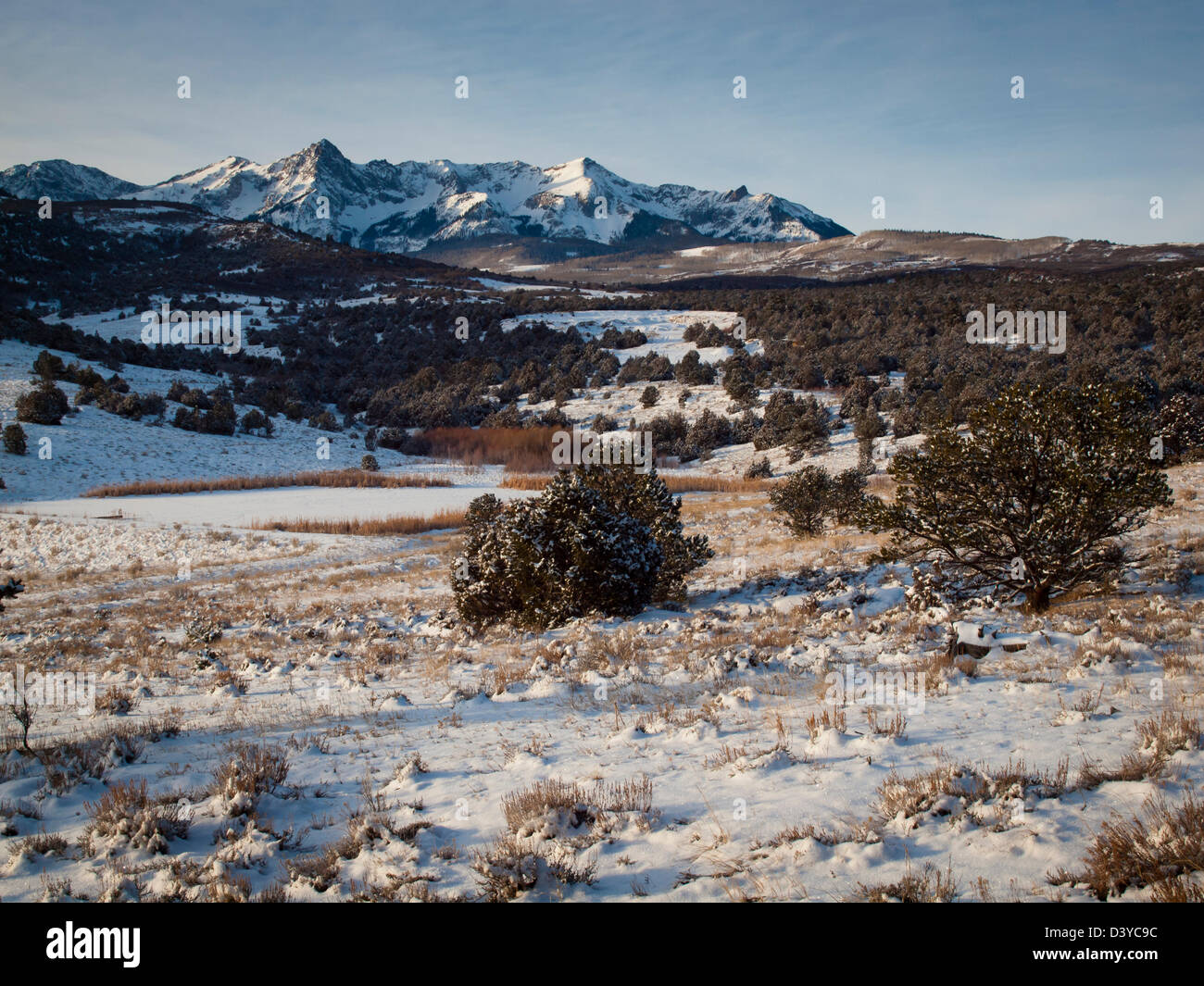Spectacular Dallas Divide on a winter morning Stock Photo - Alamy