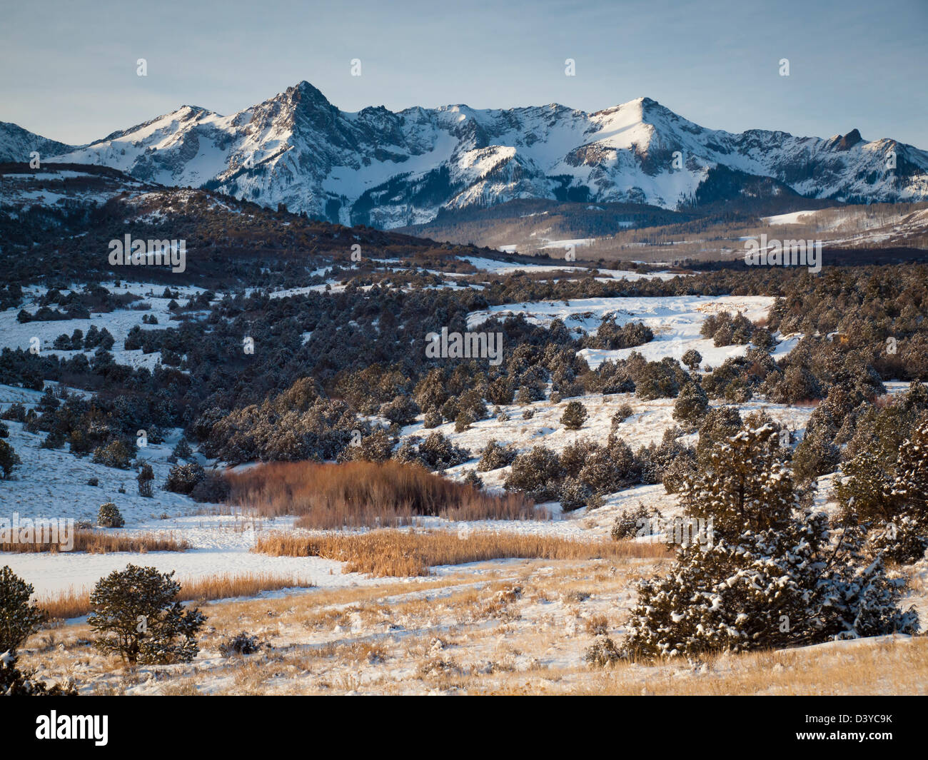 Spectacular Dallas Divide on a winter morning Stock Photo - Alamy