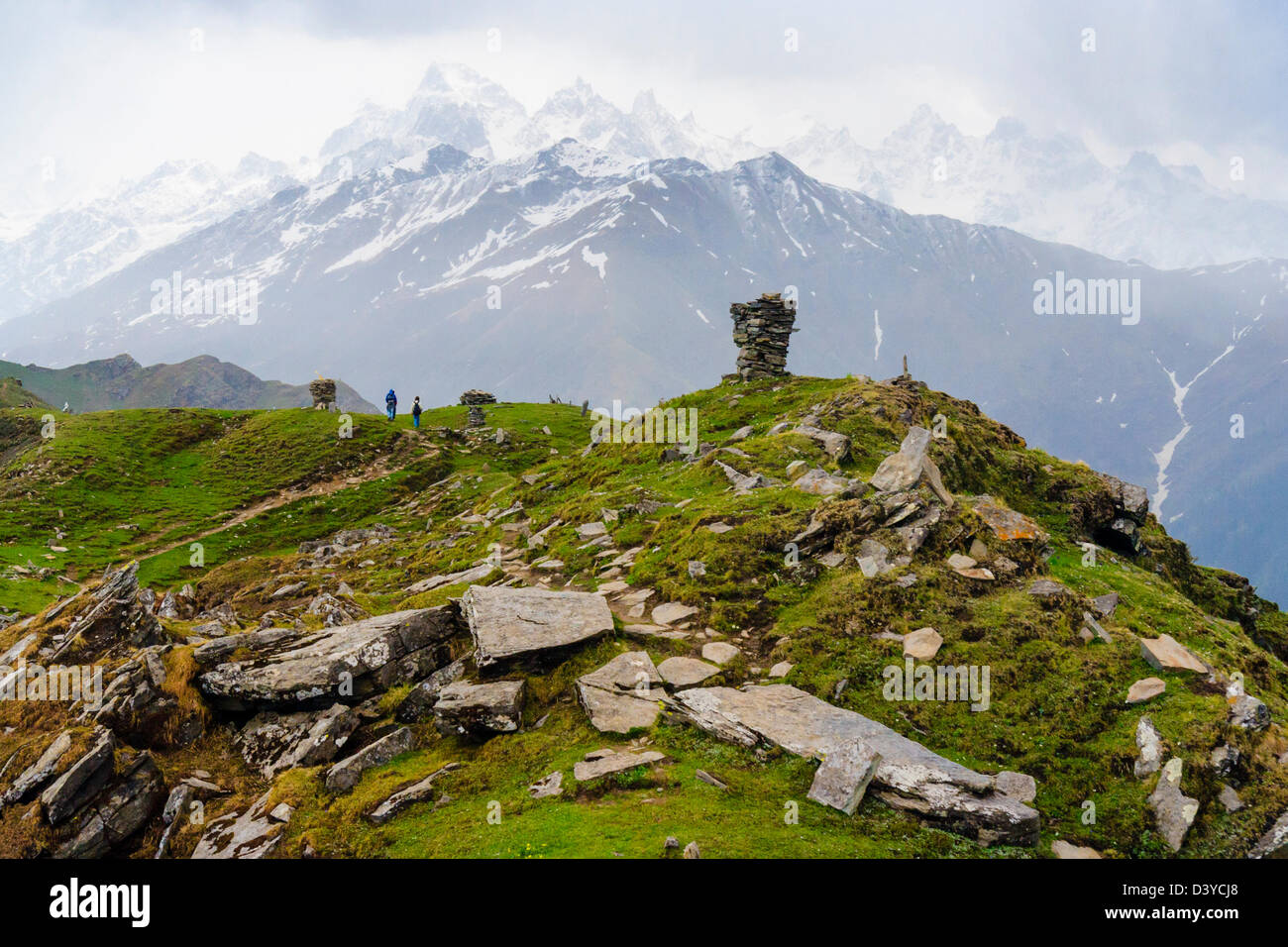 Chandrakhani Pass (3650m), Himachal Pradesh, India Stock Photo - Alamy