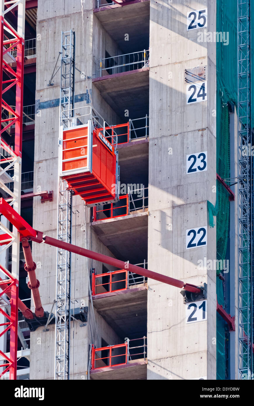 Elevator lift skyscraper hi-res stock photography and images - Alamy