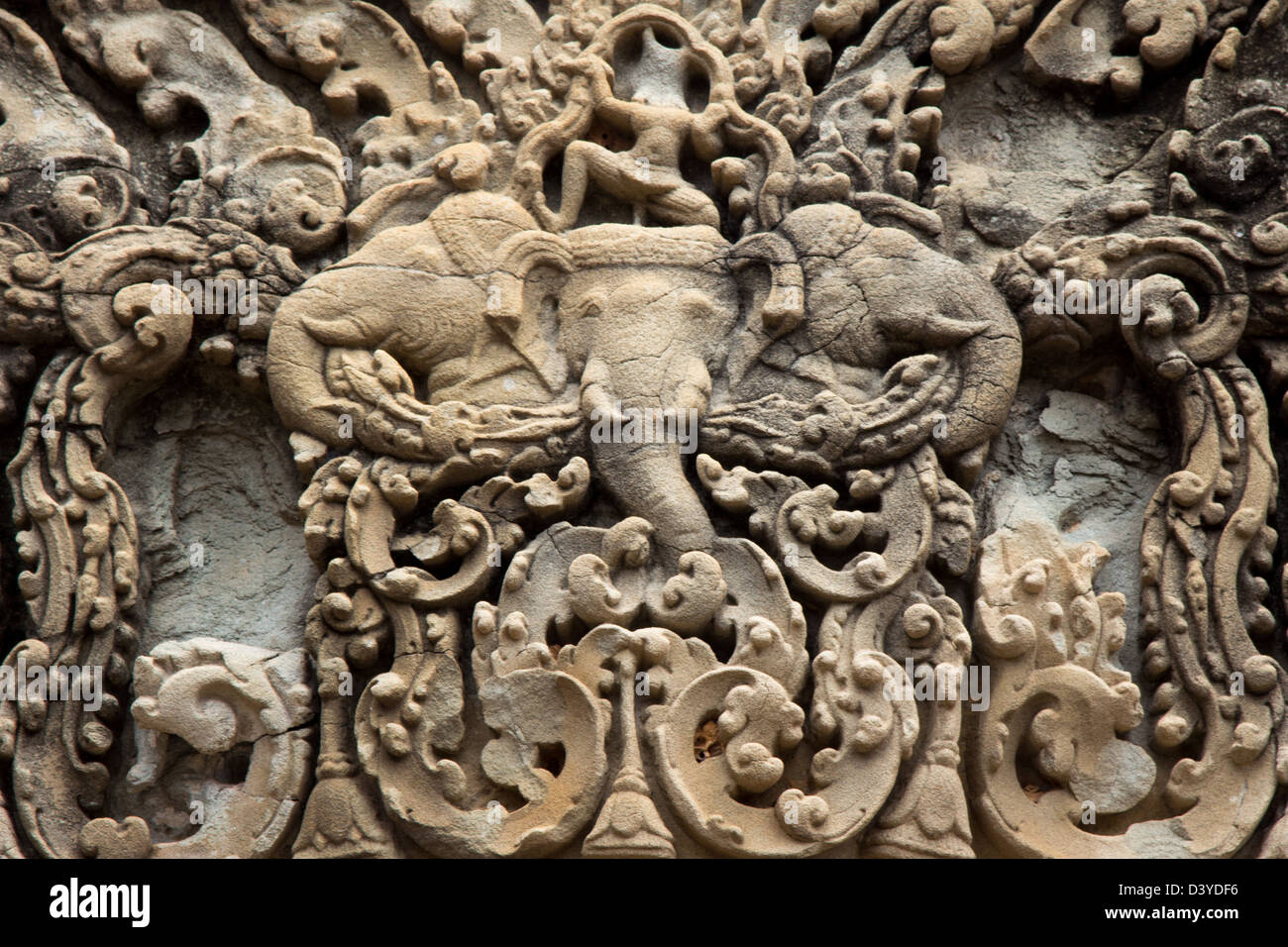 Carving at Pre Rup Temple, Cambodia Stock Photo - Alamy