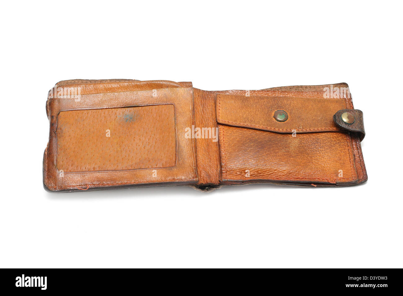 Grunge wallet isolated on white background Stock Photo - Alamy