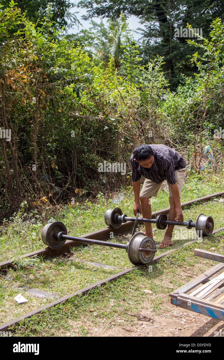 Bamboo Train, Battambang, Cambodia Stock Photo - Alamy