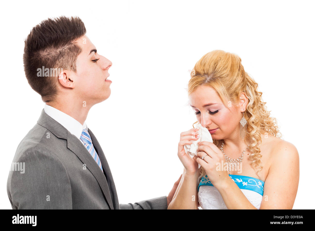 Unhappy bride and groom hi-res stock photography and images - Alamy